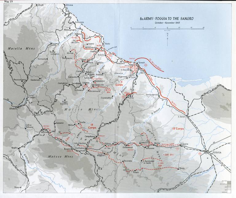 Maps – Canada in Italy 1943-1945